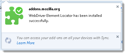 WebDriver Element Locator Firefox Add On